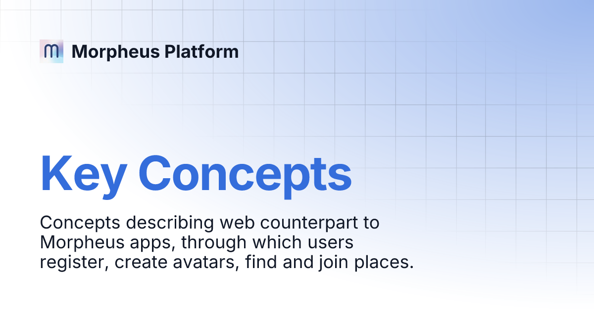 Key Concepts | Morpheus Platform