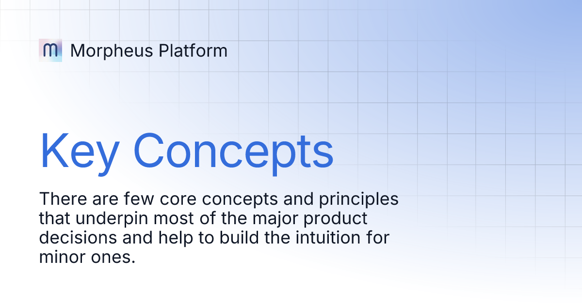 Key Concepts | Morpheus Platform